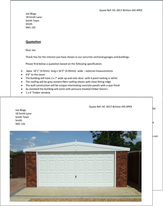 Quotation – Test - Birmingham Concrete Buildings
